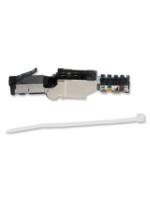 Platinum Tools 100027C ezEX™48 Shielded, External Ground, CAT6A Connector (25 Pack / Clamshell)