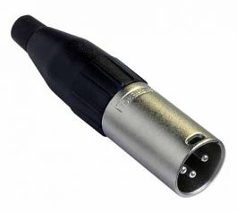 Amphenol 3 pin xlr male connector AC3MM nickel finish | Pacific Radio