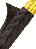 Techflex F6W0.31BK - 5/16" Woven Wrap Black (125 FT Roll)